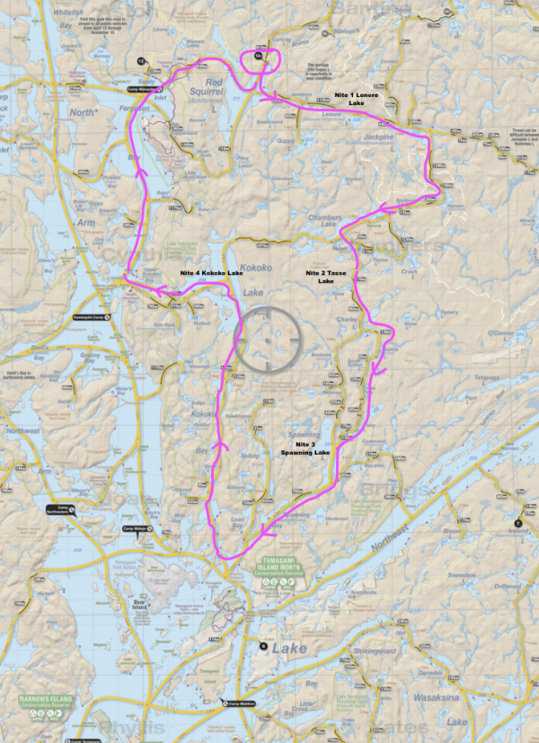 Temagami - Red Squirrel Loop - Access Denied - CAMPERCHRISTINA.COM