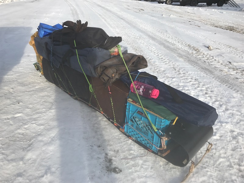 Winter Backcountry Camping with Shirley - Testing out my new BCC Sled ...